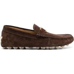 Tod's Tod's Loafer - Flat Shoes Brown - Gr. 7 - in Braun - f&uuml;r Damen
