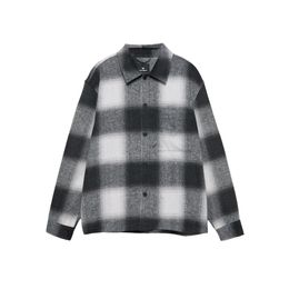 Pull&Bear Pull&bear Jacke Herren Gr&ouml;&szlig;e L grau / schwarz / wei&szlig; Sommerjacke