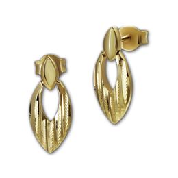 GoldDream Echtgold, 333er Gelbgold Damen Ohrstecker Drops Ohrring ca. 17mm | Gr.: onesize