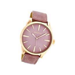 Analog-Armbanduhr Oozoo Timepieces pink gro&szlig; (ca. 42mm) | Gr.: onesize