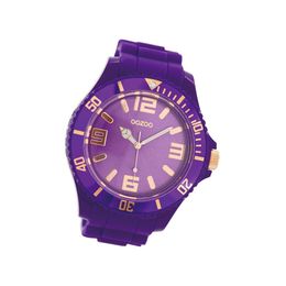 Analog-Armbanduhr Oozoo Timepieces lila extra groß (ca. 48mm) | Gr.: onesize