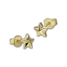 GoldDream Echtgold, 333er Gelbgold Damen Ohrstecker Star Ohrring ca. 7mm | Gr.: onesize