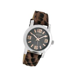 Analog-Armbanduhr Oozoo Timepieces braun klein (ca. 30mm) | Gr.: onesize