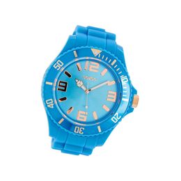 Analog-Armbanduhr Oozoo Timepieces blau extra groß (ca. 48mm) | Gr.: onesize