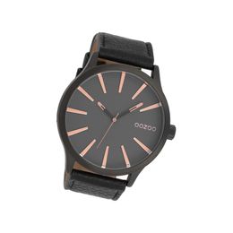Analog-Armbanduhr Oozoo Timepieces schwarz extra gro&szlig; (ca. 50mm) | Gr.: onesize