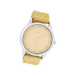 Analog-Armbanduhr Oozoo Timepieces gelb gro&szlig; (ca. 45mm) | Gr.: onesize
