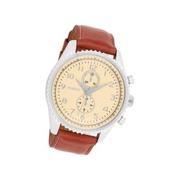 Analog-Armbanduhr Oozoo Timepieces braun extra gro&szlig; (ca. 48mm) | Gr.: onesize