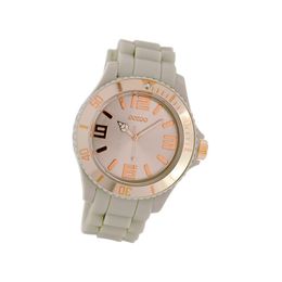 Analog-Armbanduhr Oozoo Timepieces beige groß (ca. 43mm) | Gr.: onesize