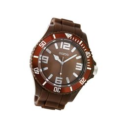 Analog-Armbanduhr Oozoo Timepieces braun extra groß (ca. 48mm) | Gr.: onesize