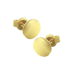 GoldDream Echtgold, 333er Gelbgold Damen Ohrstecker Circle Ohrring ca. 5mm | Gr.: onesize
