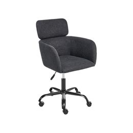 Beliani Bürostuhl ALENA in Schwarz - (W) 60 x (H) 84 x (L) 60 cm | Gr.: onesize