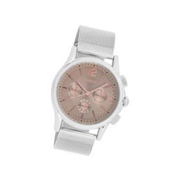 Analog-Armbanduhr Oozoo Timepieces silber mittel (ca. 38mm) | Gr.: onesize