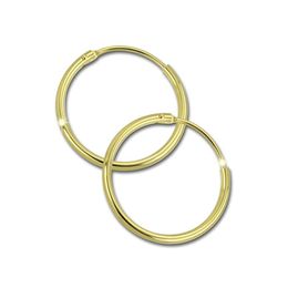 GoldDream Echtgold, 333er Gelbgold Damen Creolen Simply Ohrring ca. 25mm | Gr.: onesize
