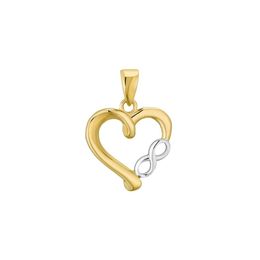 Amor Motivanh&auml;nger Gold 375/9 ct, teilrhodiniert in Bicolor | Gr.: onesize