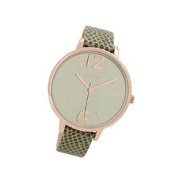 Analog-Armbanduhr Oozoo Timepieces gr&uuml;n gro&szlig; (ca. 43mm) | Gr.: onesize