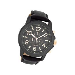 Analog-Armbanduhr Oozoo Timepieces schwarz extra gro&szlig; (ca. 46mm) | Gr.: onesize
