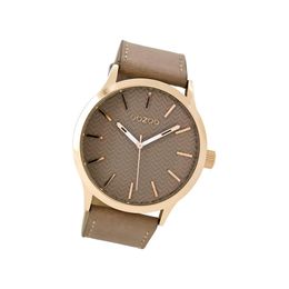 Analog-Armbanduhr Oozoo Timepieces braun gro&szlig; (ca. 45mm) | Gr.: onesize