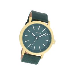 Analog-Armbanduhr Oozoo Timepieces gr&uuml;n extra gro&szlig; (ca. 48mm) | Gr.: onesize