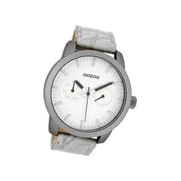 Analog-Armbanduhr Oozoo Timepieces grau extra gro&szlig; (ca. 46mm) | Gr.: onesize
