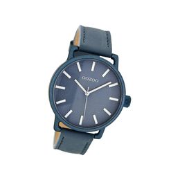 Analog-Armbanduhr Oozoo Timepieces blau gro&szlig; (ca. 40mm) | Gr.: onesize