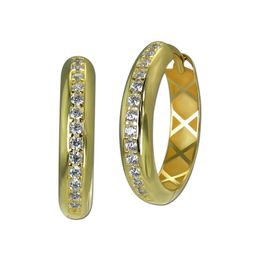GoldDream Echtgold, 333er Gelbgold Damen Creolen Beauty Ohrring ca. 18mm | Gr.: onesize