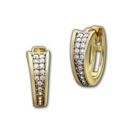GoldDream Echtgold, 333er Gelbgold Damen Creolen Elegance Ohrring ca. 14mm | Gr.: onesize