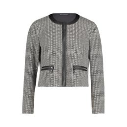 Betty Barclay Blazer-Jacke langarm in Wei&szlig;/Schwarz | Gr.: 36