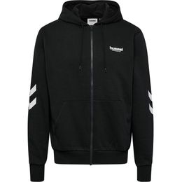 Hummel Rei&szlig;verschluss Kapuzenpullover Hmllegacy Herren in BLACK | Gr.: L
