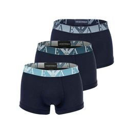 Emporio Armani Boxershort 3er Pack in Blau | Gr.: M