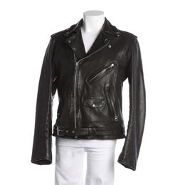 Gant Lederjacke / Ledermantel Herren Gr&ouml;&szlig;e XL Second Hand schwarz