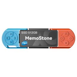 Kingspec MemoStone US201 SSD Pen Drive, 1030MB/s Read - 990MB/s Write Externe Festplatte - SSD 512 GB USB-A / USB-C