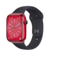 Apple Watch Series 8 (2022) GPS 41 mm - Aluminium Rot - Sportarmband Schwarz