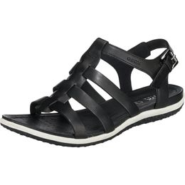 Geox Sandalen 'Vega' Damen Gr&ouml;&szlig;e 35 schwarz / wei&szlig;