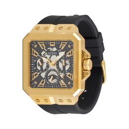 Guess Analog Watch male Gold, Black size One Size