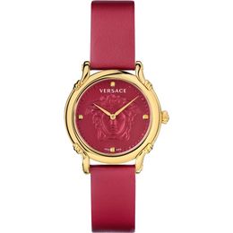 Versace Uhr Damen Gr&ouml;&szlig;e One Size gold / rot