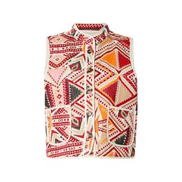 Lollys Laundry Weste 'Cairo' Damen Gr&ouml;&szlig;e XXL beige / orange / rosa / rot