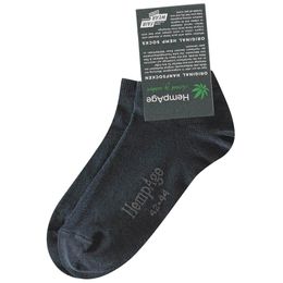 HempAge Ankle Socks female Black size 42-44