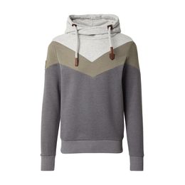 Naketano Sweatshirt Herren Gr&ouml;&szlig;e XXXL schlammfarben / dunkelgrau / graumeliert