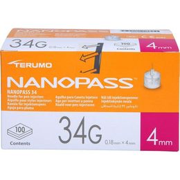 Nanopass 34 Pen Kanüle 34 G 0,18x4 mm 100 St