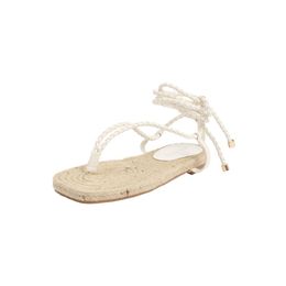 Warehouse T-Bar Sandals female White size 8
