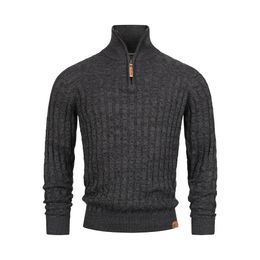 INDICODE JEANS Pullover 'Hector' Herren Gr&ouml;&szlig;e XL braun / dunkelgrau
