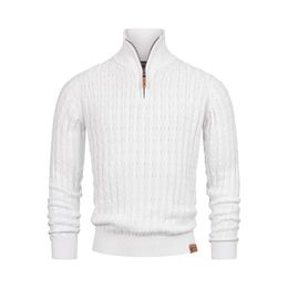 INDICODE JEANS Pullover ' Hector ' Herren Gr&ouml;&szlig;e S braun / wei&szlig;
