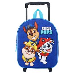 Cityrucksack Vadobag "3D PAW Patrol Another Dimension", Kinder, Gr. B/H/T: 26cm, blau, Kunstfaser, Rucksäcke Cityrucksack, auch als Trolley ziehbar