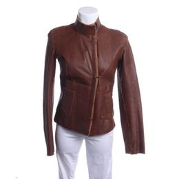 BOSS Lederjacke / Ledermantel Damen Gr&ouml;&szlig;e S Second Hand braun
