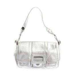 Roger Vivier Schultertasche / Umh&auml;ngetasche Damen Gr&ouml;&szlig;e One Size Second Hand silber