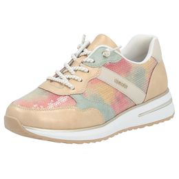 Remonte Sneaker Damen Gr&ouml;&szlig;e 45 beige / hellblau / altrosa