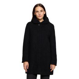 Wolljacke Gil Bret "Damen mit Stehkragen", Damen, Gr. 36, schwarz, Obermaterial: 32% Baumwolle, 27% Polyester, 18% Wolle, 18% Polyacryl, 5% diverse Faserarten; Futter: 100% Polyester, Basic, ausgestellt, Jacken