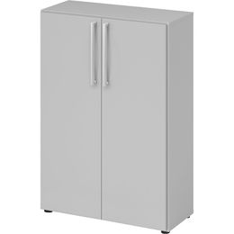 eurokraft pro B&uuml;roschrank, 2 Fachb&ouml;den, HxBxT 1144 x 800 x 346 mm, lichtgrau