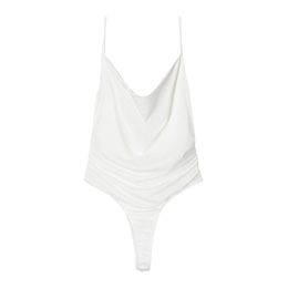 Bershka Shirt Bodysuit female White size S