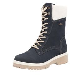 Remonte Schnürstiefel 'D1B76' Damen Größe 44 blau / navy / weiß Winterschuhe